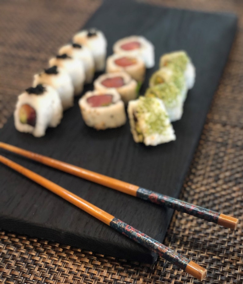 Charcuterie Board / Shou Sugi Ban / Charred Wood Cutting Board / Sushi ...