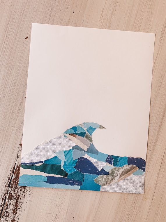 Collage Art Using Recycled Materials