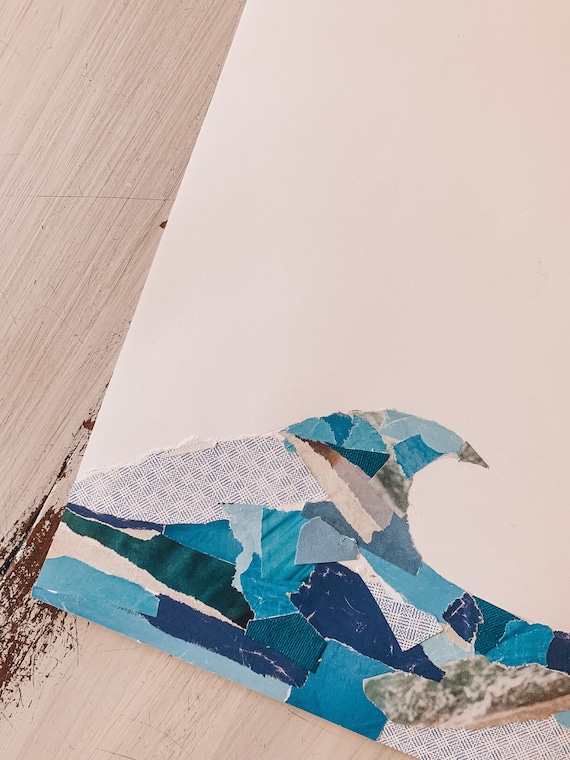 Collage Art Using Recycled Materials