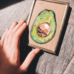 Original Framed Avocado Collage Artwork Made With Recycled Materials - Etsy