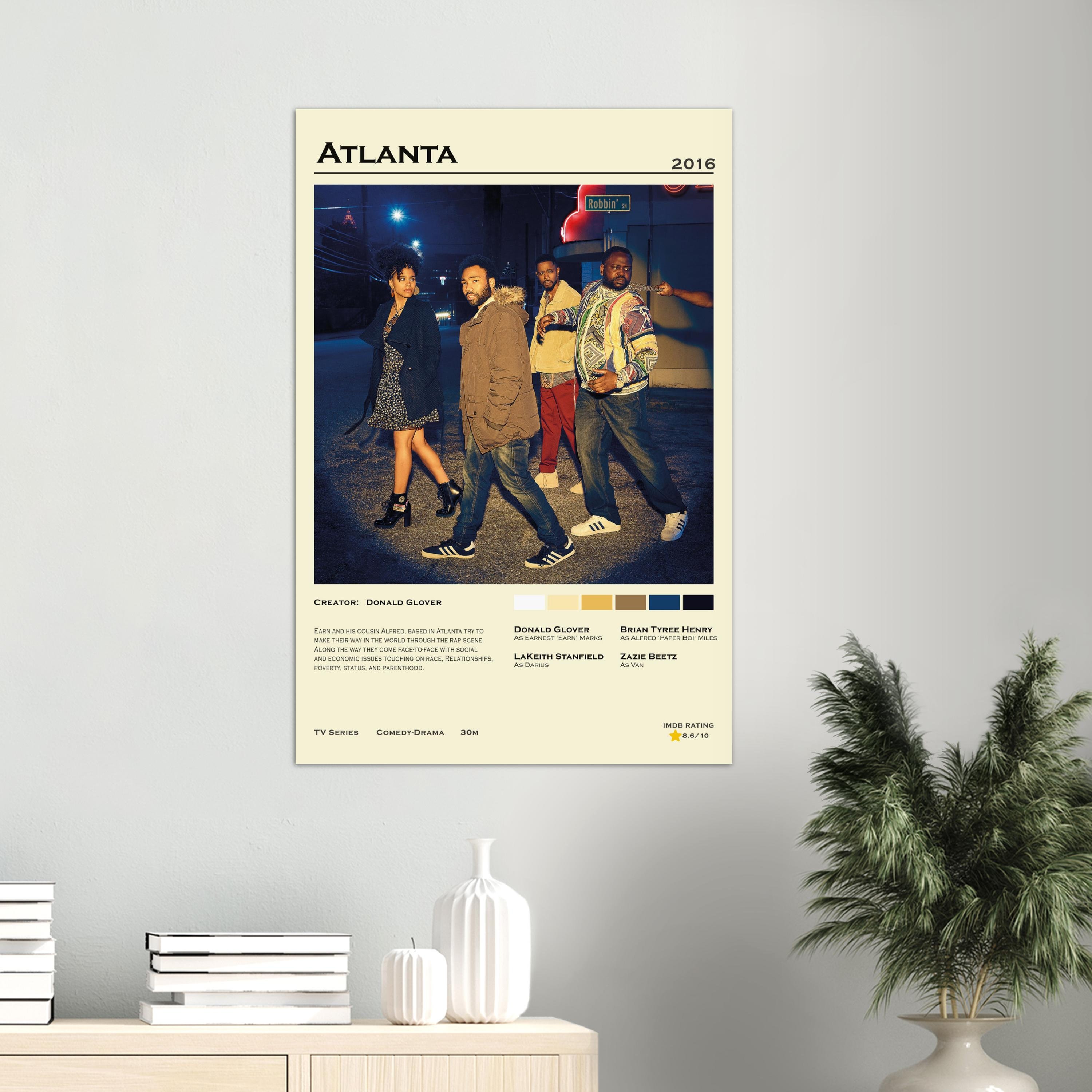 Atlanta | TV Series Poster | Minimalist Movie Poster | Vintage Retro ...