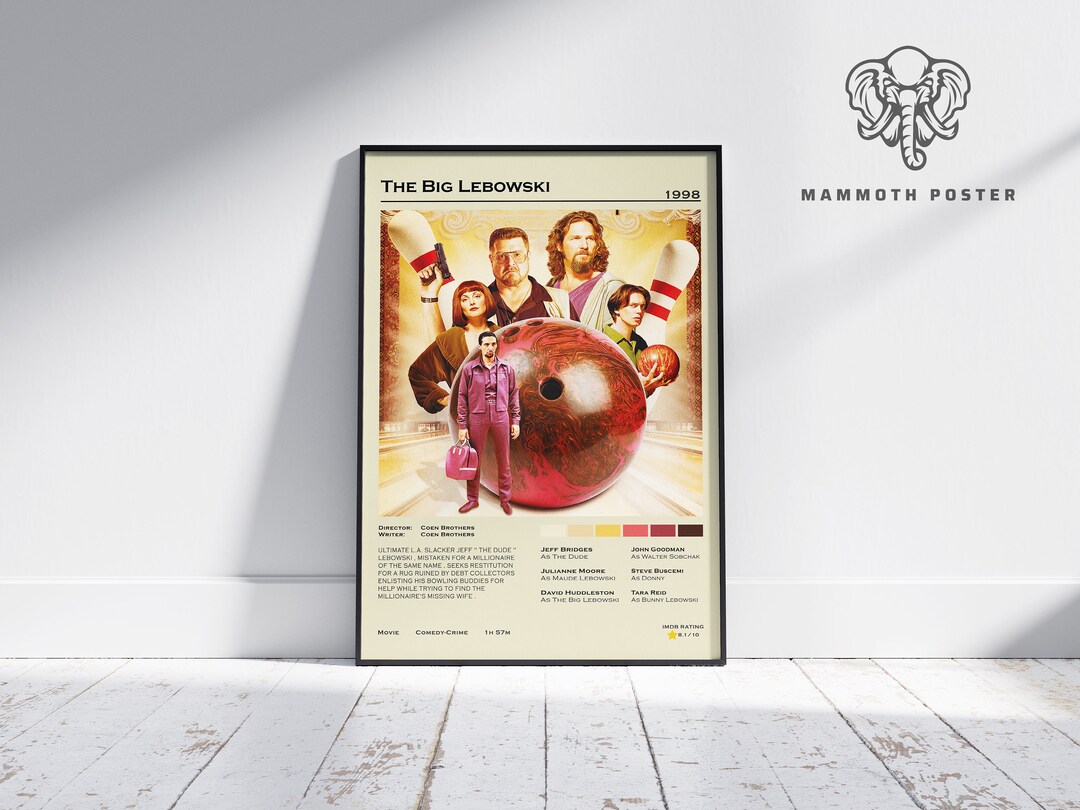 The Big Lebowski | Coen Brothers | Minimalist Movie Poster | Vintage ...