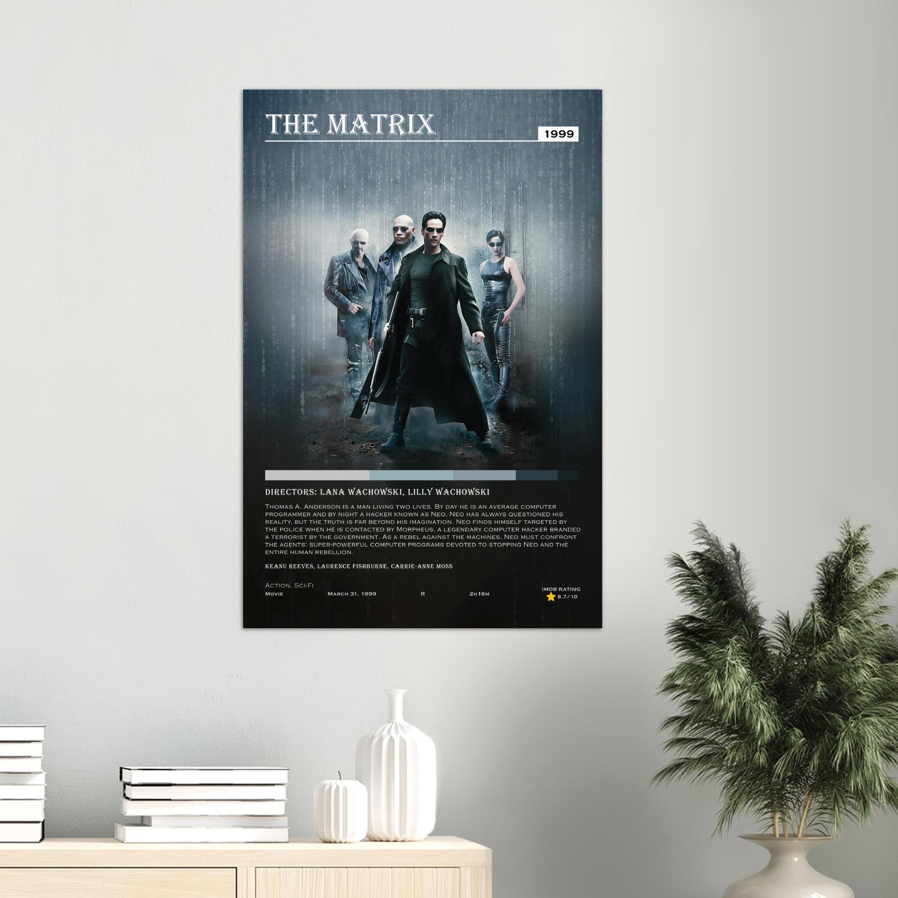 The Matrix Wachowski's Poster Minimalist Movie Poster - Etsy