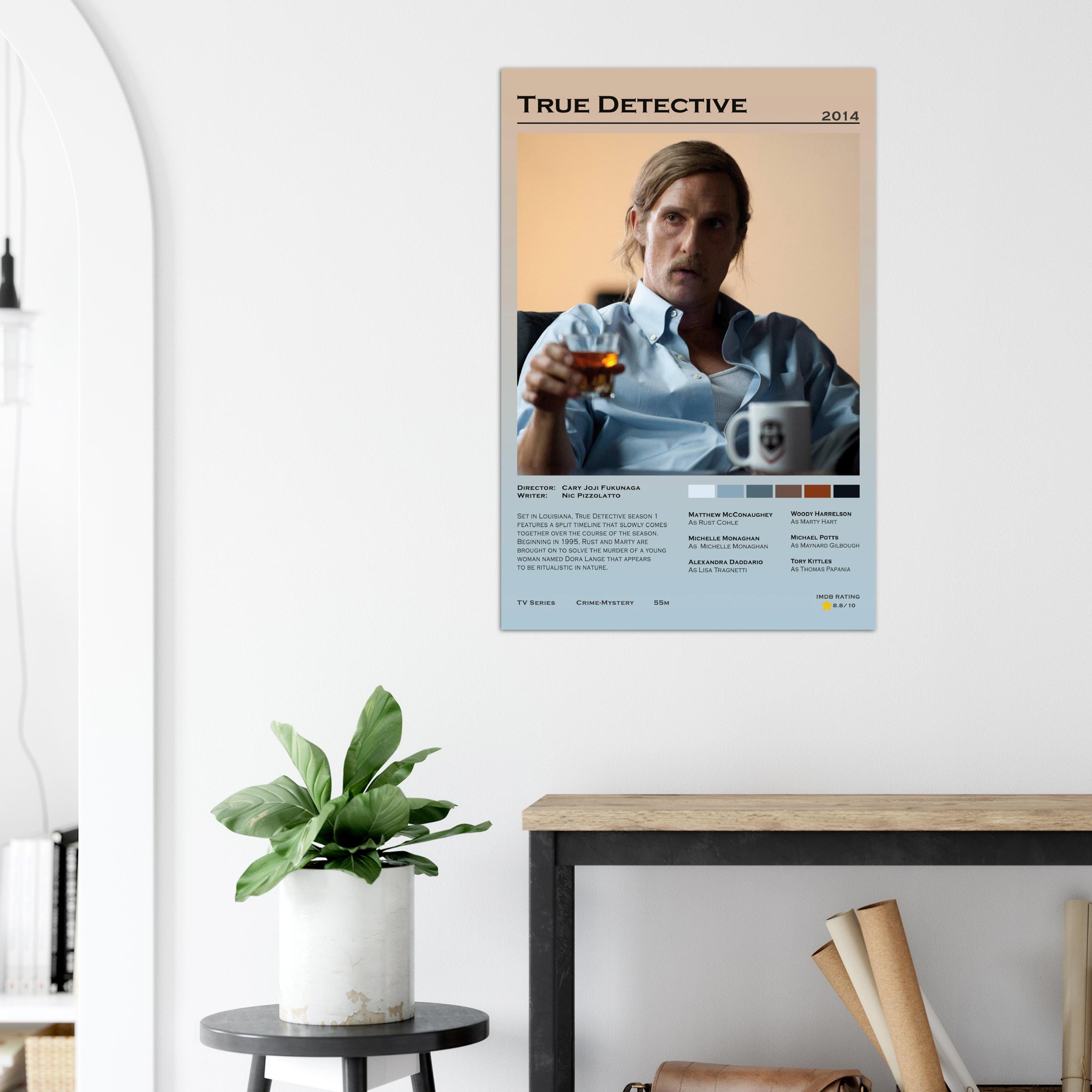 True Detective TV Series Poster Minimalist Movie Poster Vintage Retro ...