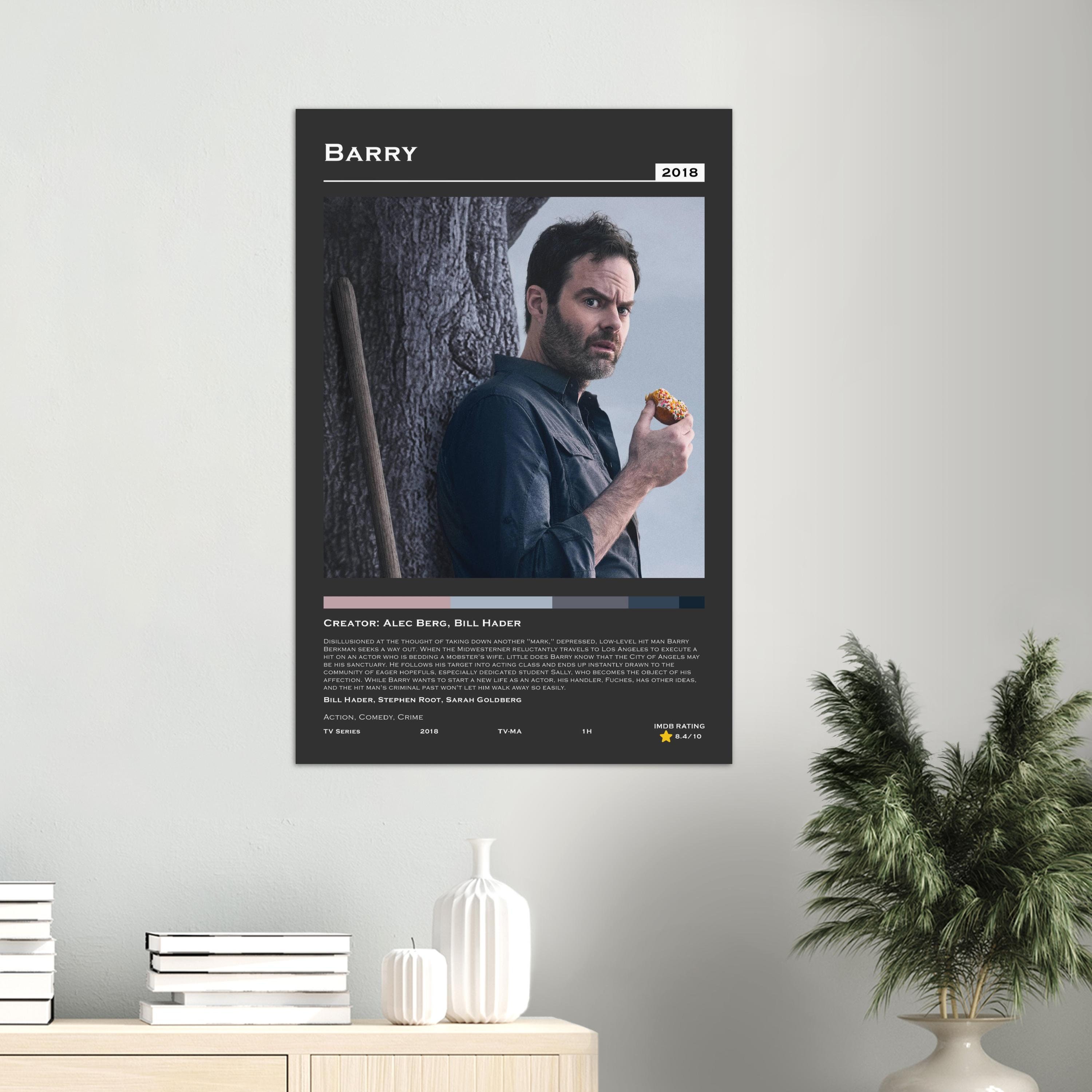 Barry Digital TV Series Poster Minimalist Movie Poster Vintage Retro Home Decor Custom Poster ...