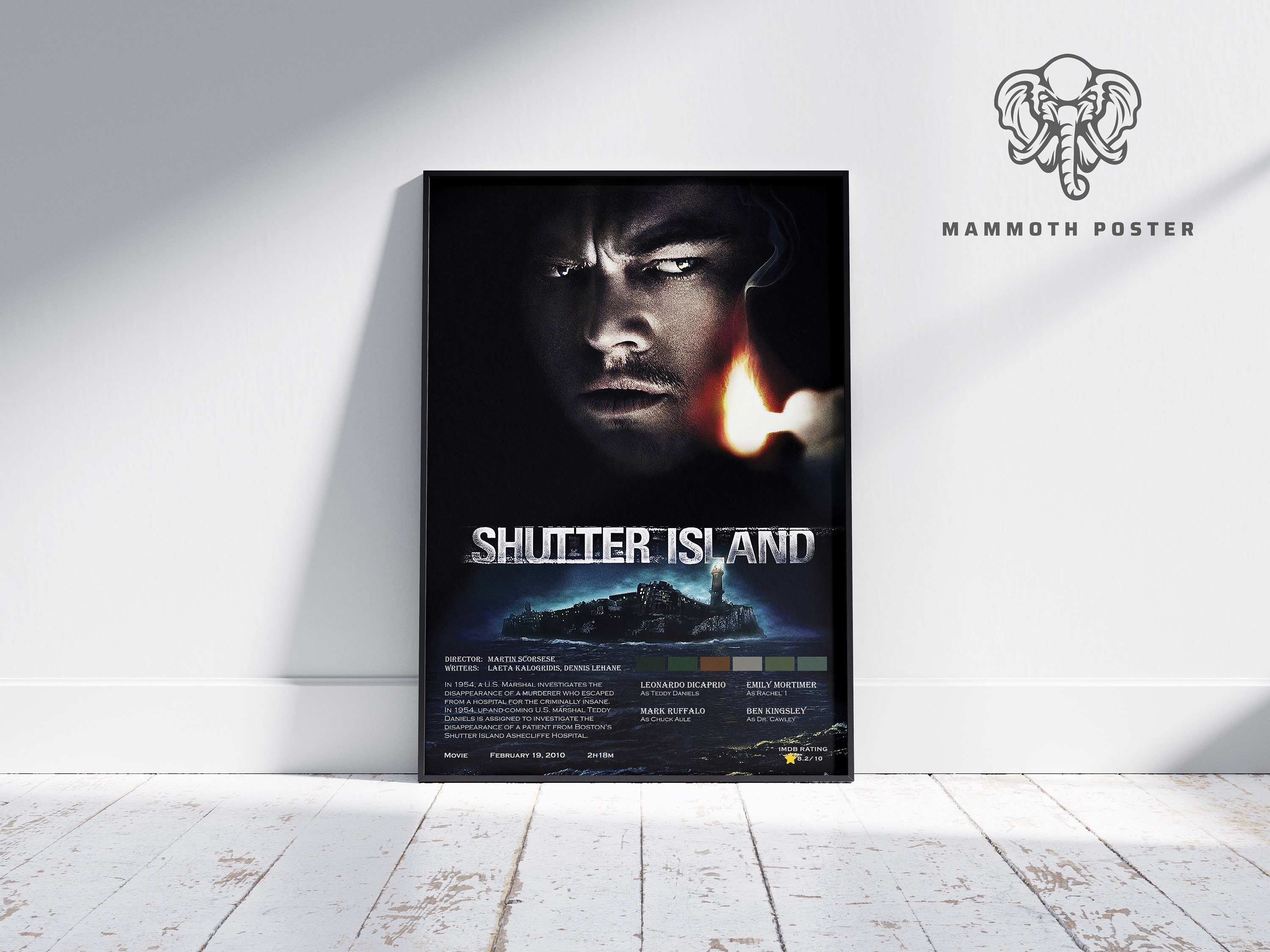 Shutter Island Martin Scorsese Movie Poster Vintage Retro Home Decor ...