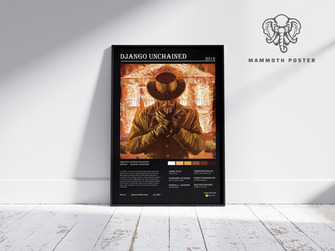 Django Unchained | Quentin Tarantino | Minimalist Movie Poster ...