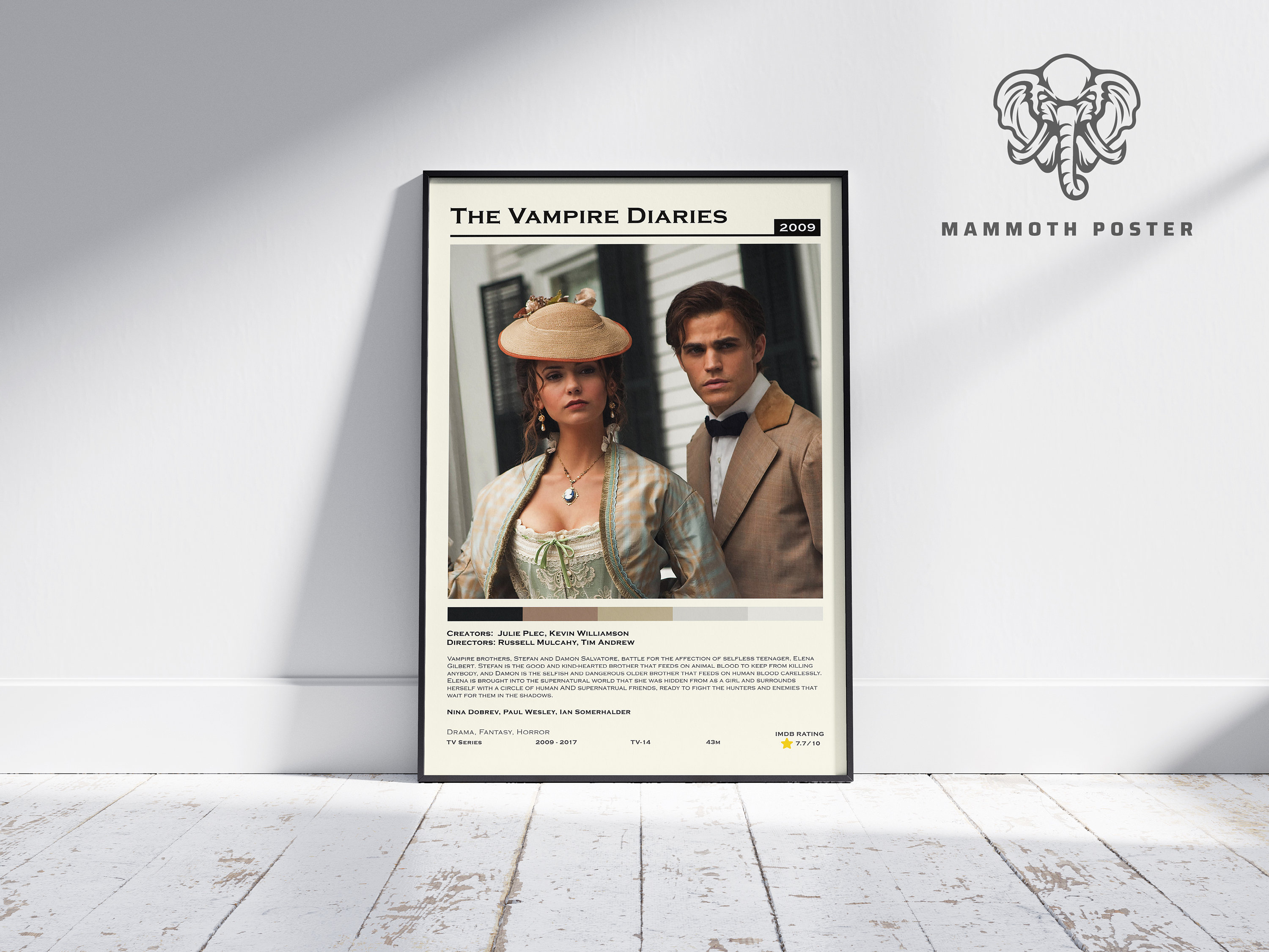 The Vampire Diaries TV Series Poster Minimalist Movie - Etsy