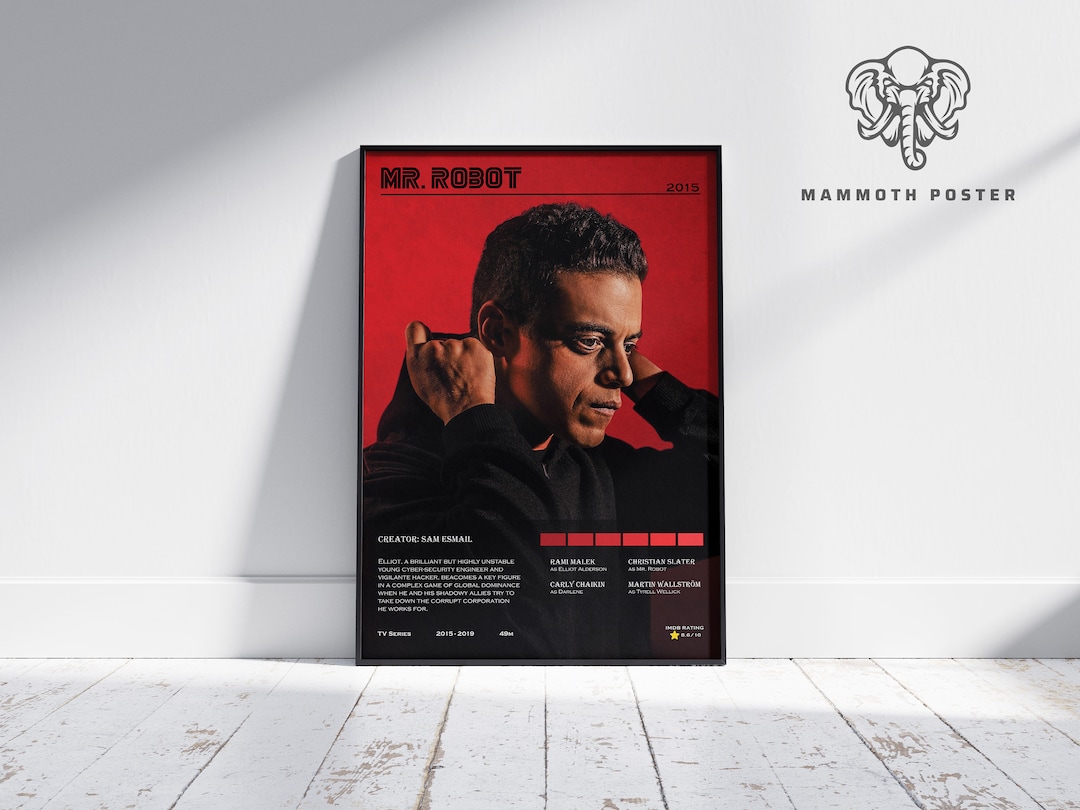 Mr. Robot TV Series Poster: Custom Wall Art Print Christimas Gifts - Etsy