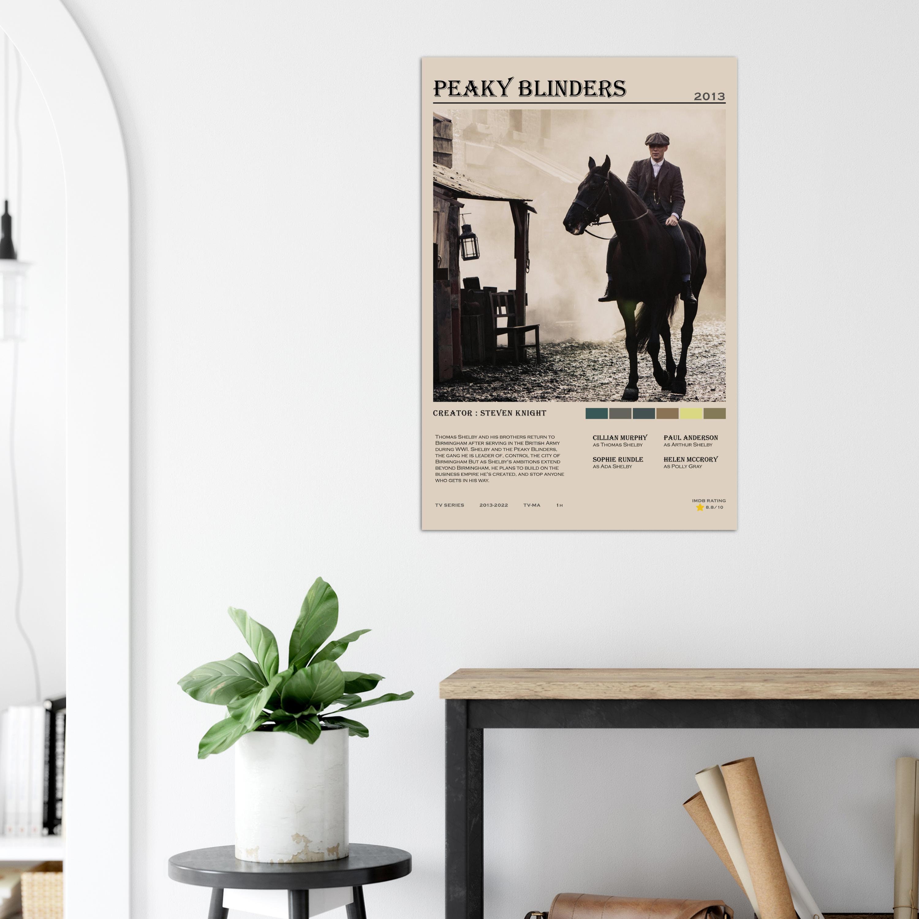Peakey Blinders TV Series Poster Minimalist Movie Poster Vintage Retro ...