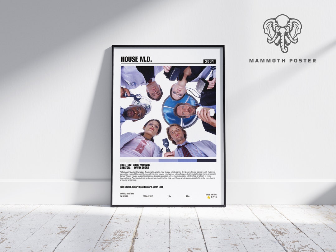 House M.D. | TV Series Poster | Minimalist Movie Poster | Vintage Retro ...