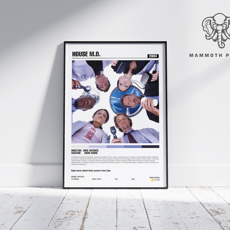 House M.d. Poster - Etsy