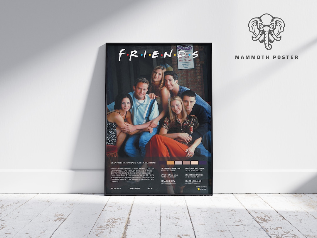 Friends | TV Series Poster | Minimalist Movie Poster | Vintage Retro ...
