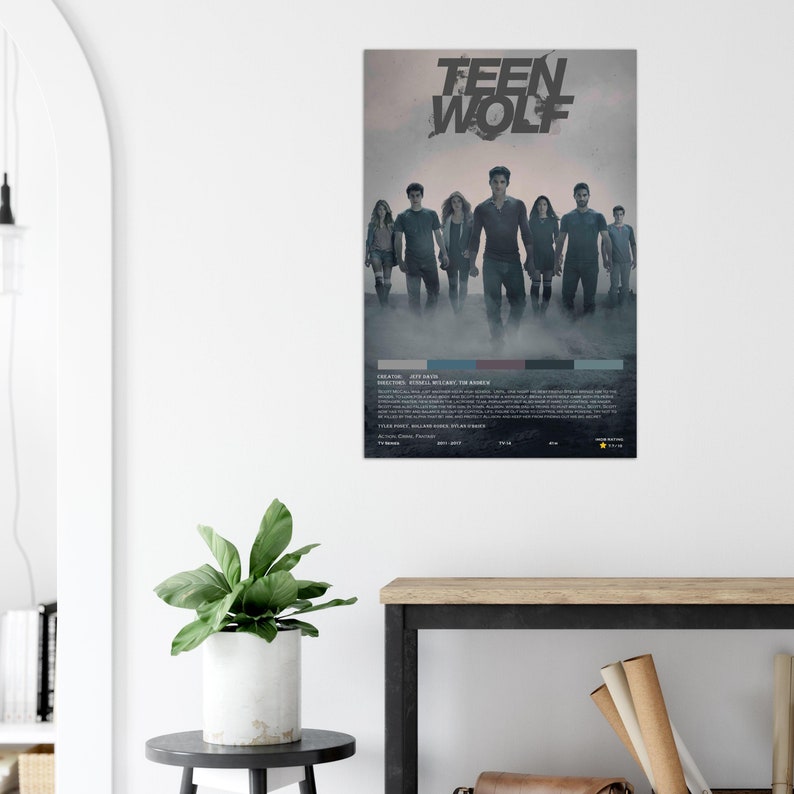 Teen Wolf TV Series Poster Minimalist Movie Poster Vintage Retro Home ...