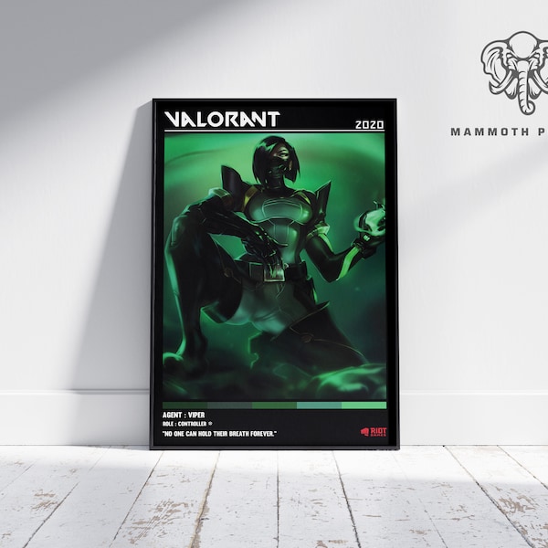 Valorant Vintage Poster - Etsy