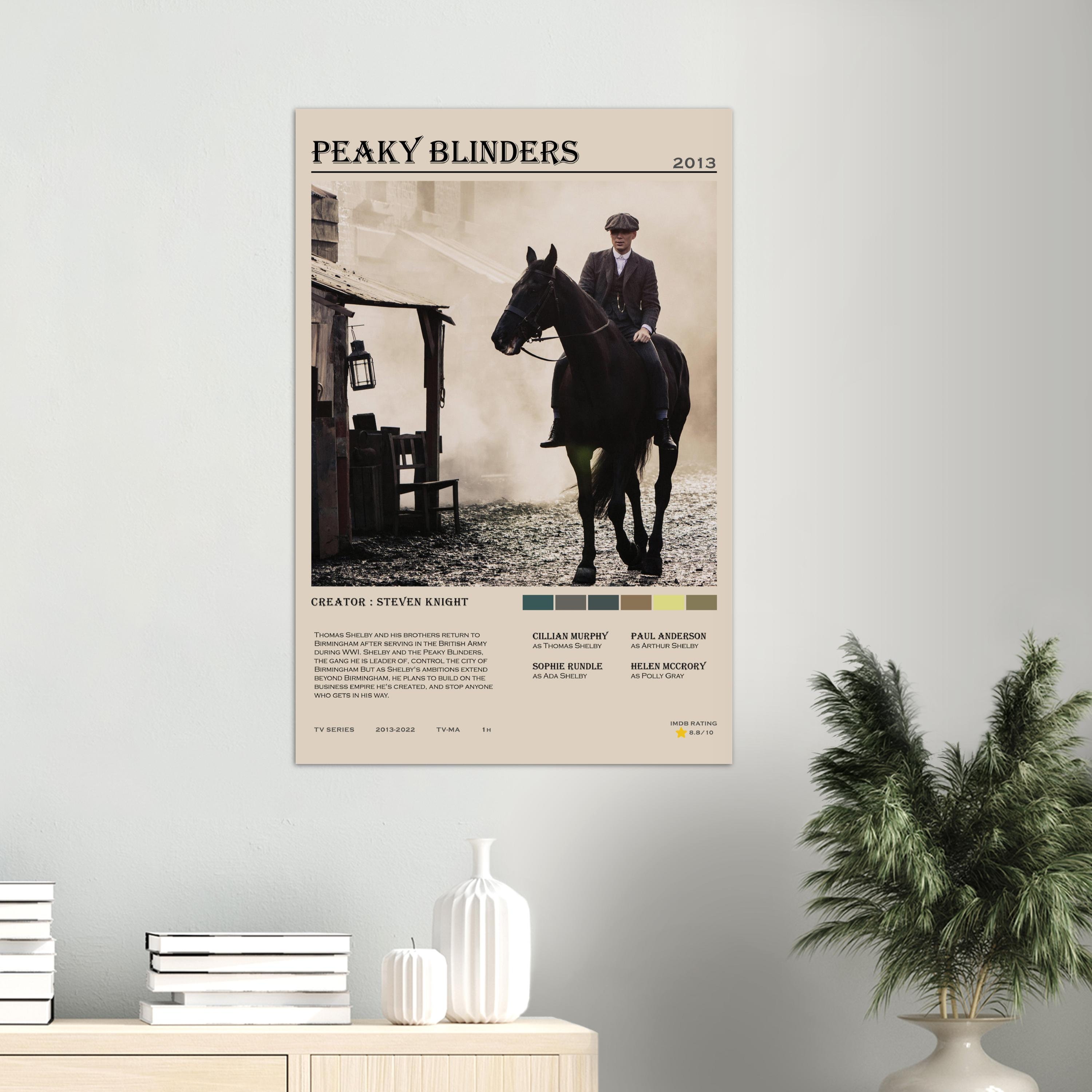 Peakey Blinders TV Series Poster Minimalist Movie Poster Vintage Retro ...
