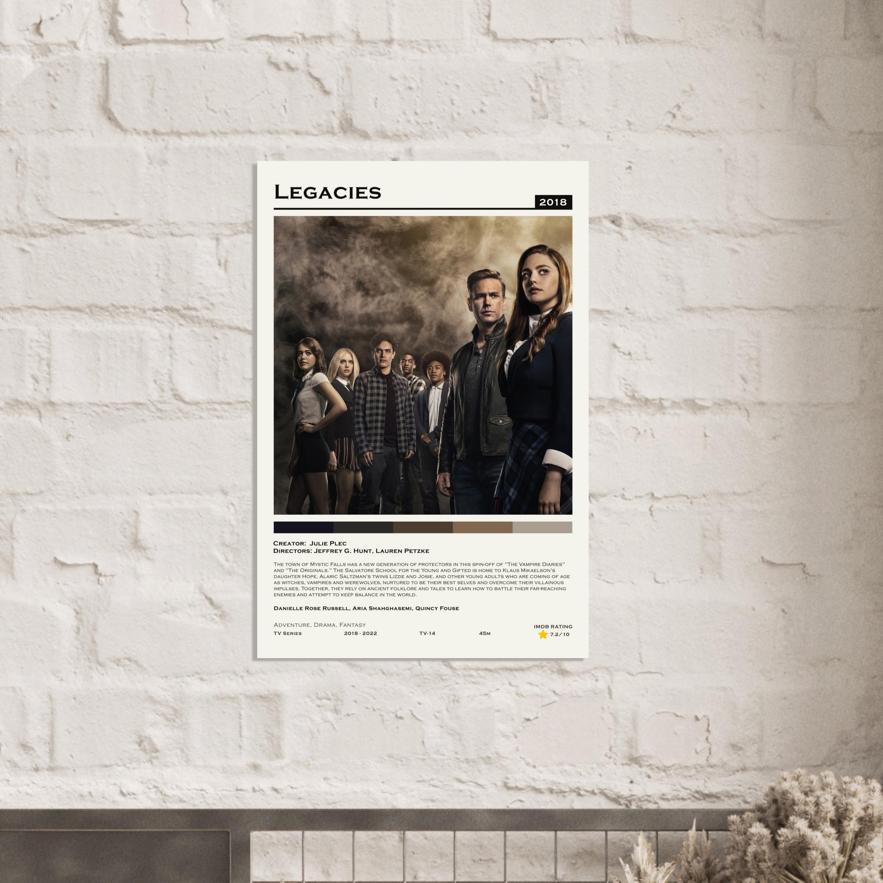 Legacies TV Series Poster Minimalist Movie Poster Vintage Retro Home ...