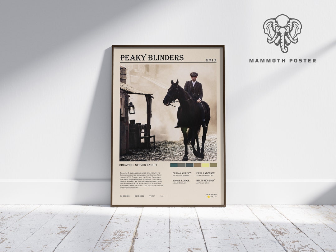 Peakey Blinders TV Series Poster Minimalist Movie Poster Vintage Retro ...