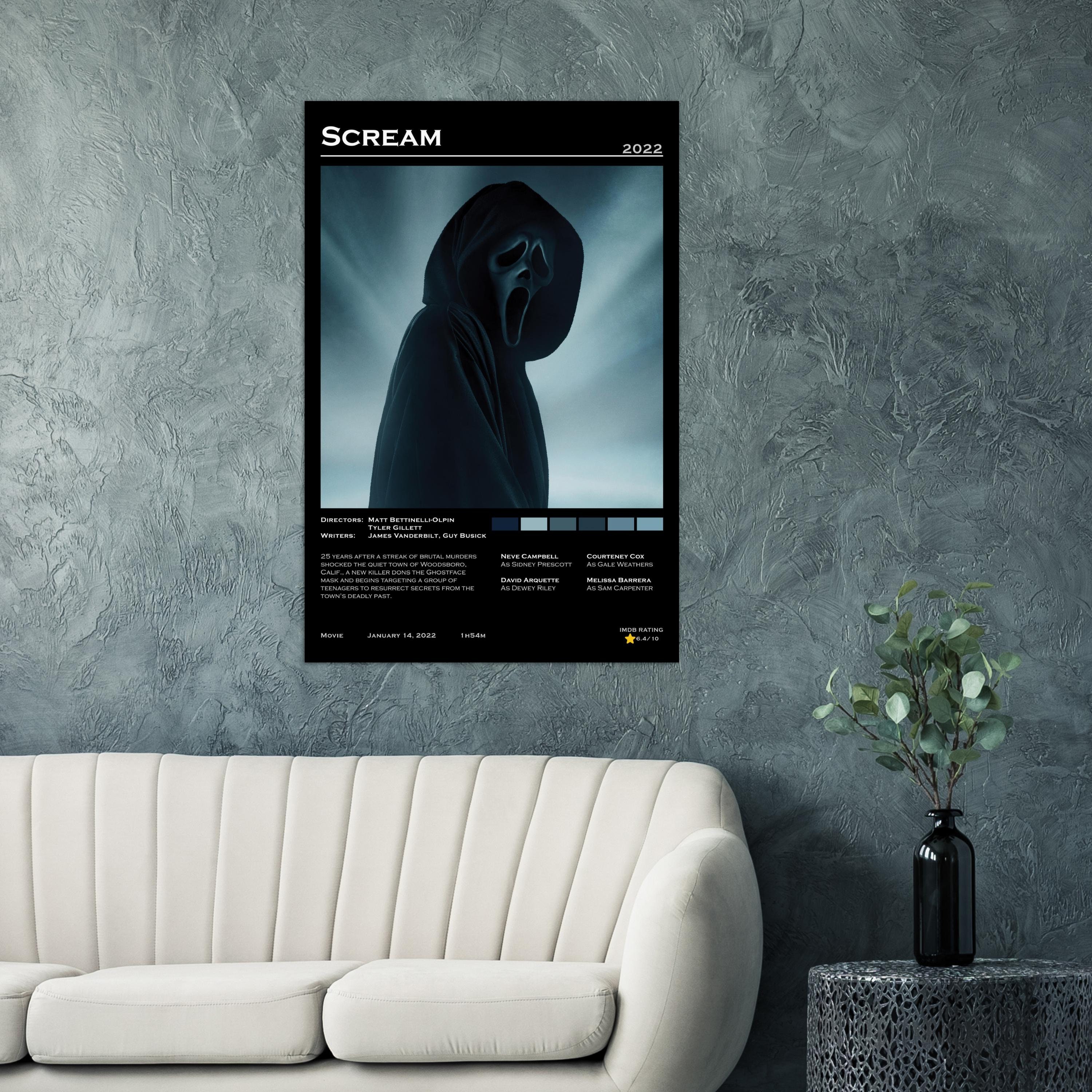 Scream Horror Poster Minimalist Movie Poster Vintage Retro Home Decor ...