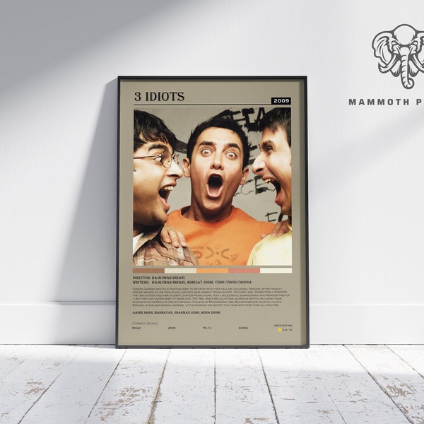 3 Idiots Poster - Etsy