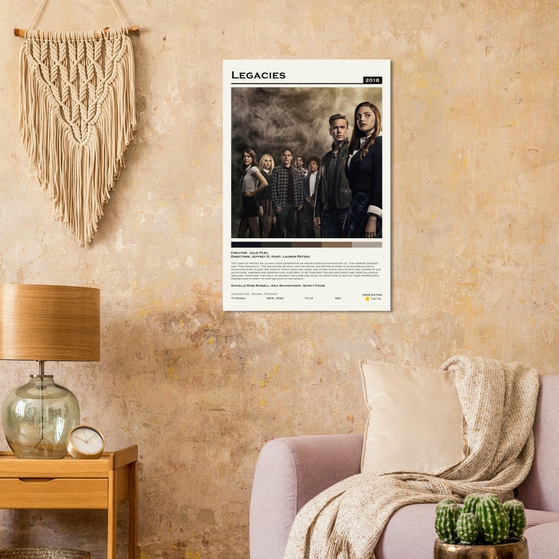 Legacies TV Series Poster Minimalist Movie Poster Vintage Retro Home ...