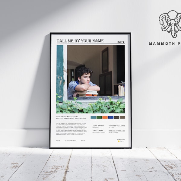 Call Me by Your Name Poster - Etsy