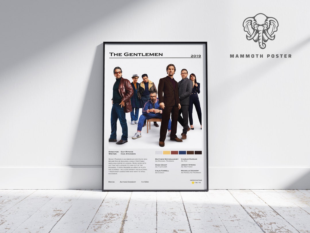 The Gentlemen | Guy Ritchie | Minimalist Movie Poster | Vintage Retro ...