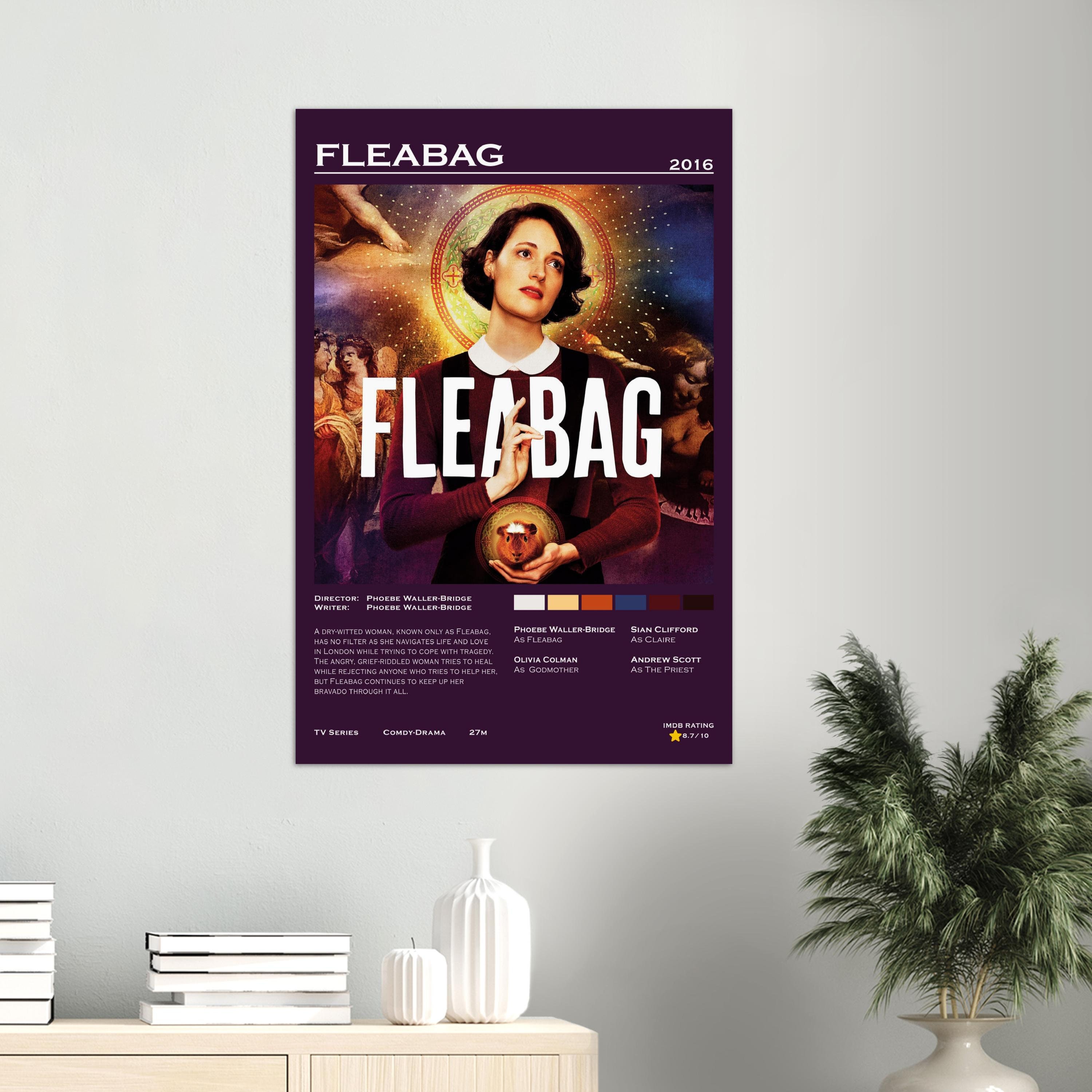 Fleabag TV Series Poster Minimalist Movie Poster Vintage Retro Home ...