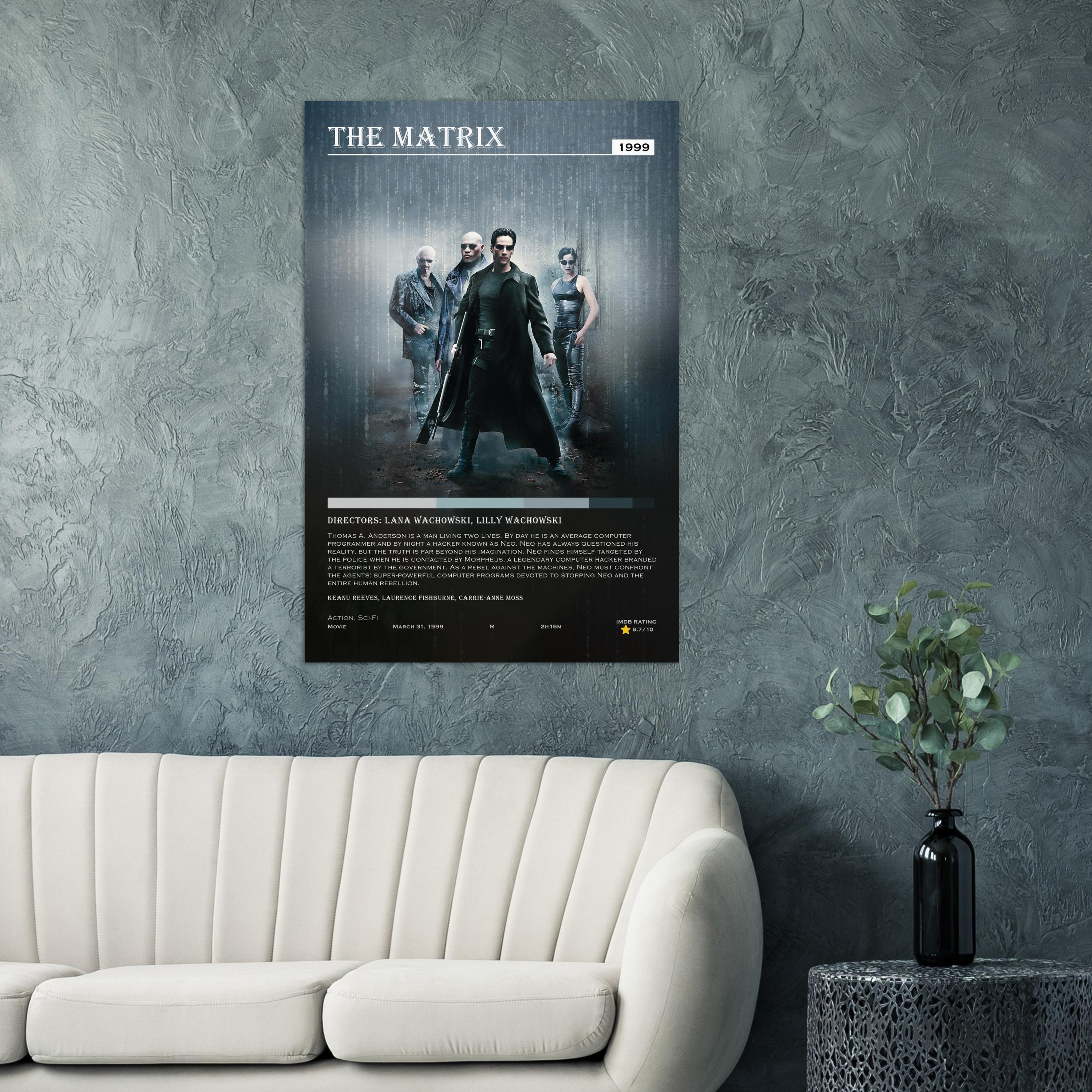 The Matrix Wachowski's Poster Minimalist Movie Poster - Etsy