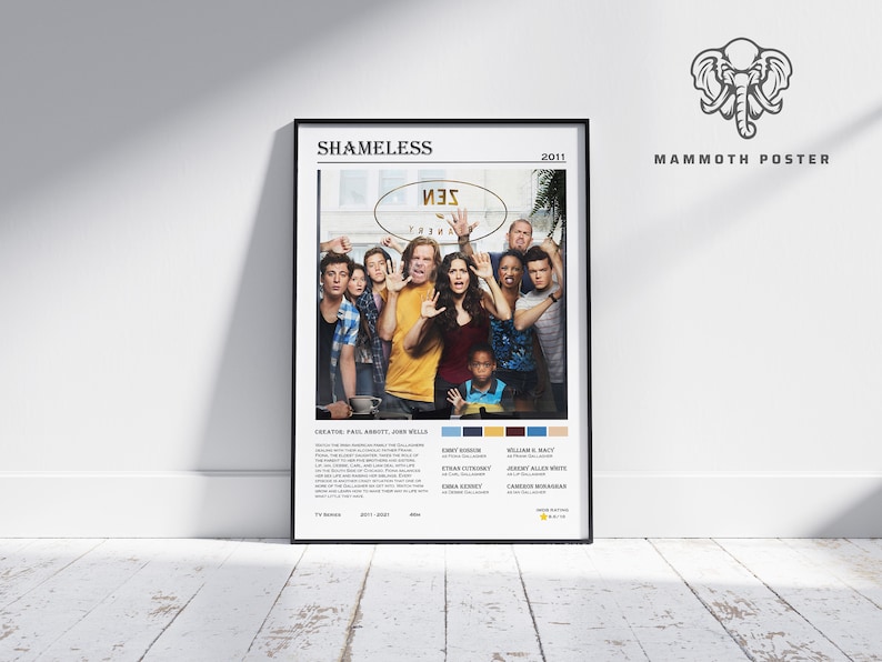 Shameless TV Series Poster Minimalist Movie Poster - Etsy