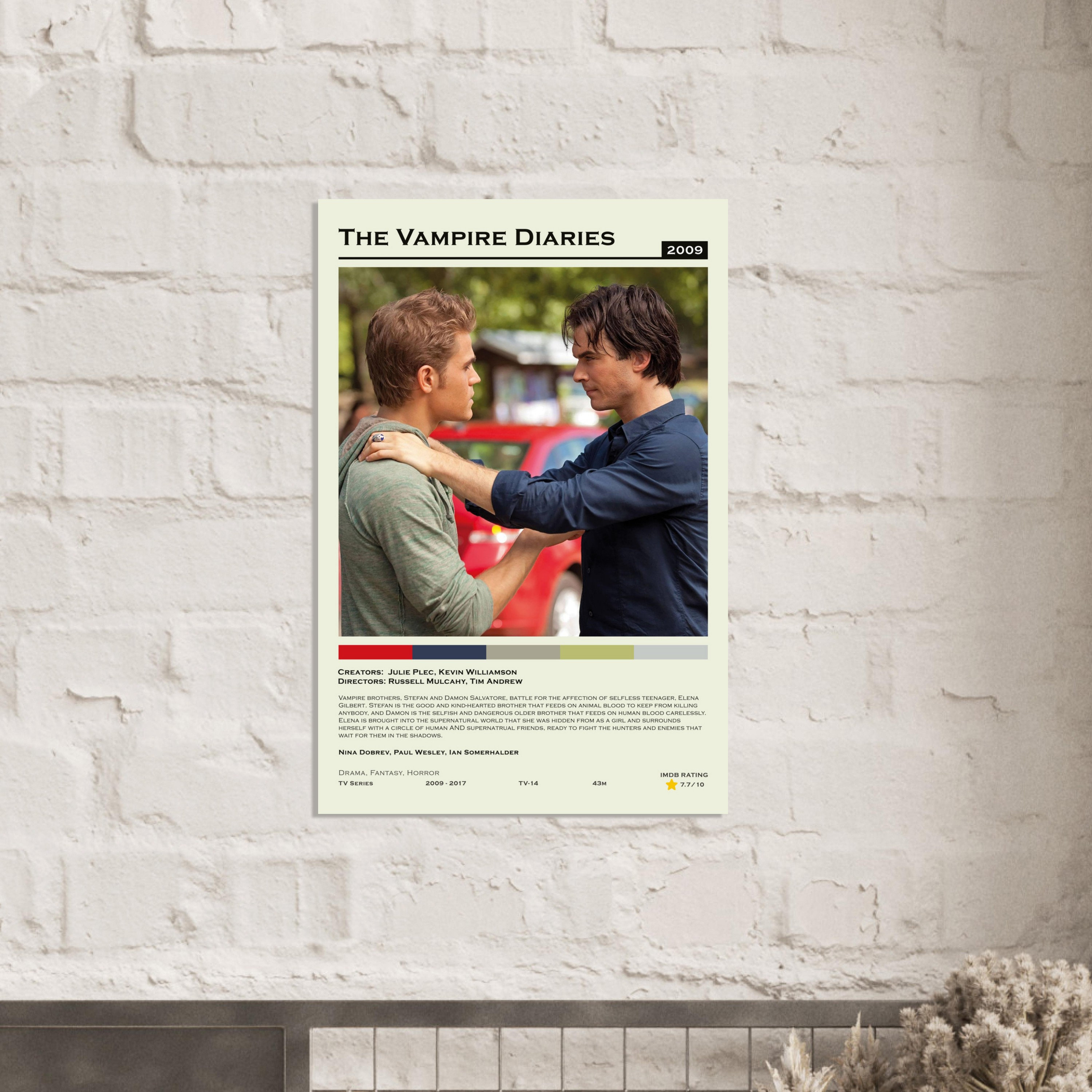 The Vampire Diaries TV Series Poster Minimalist Movie Poster Vintage ...