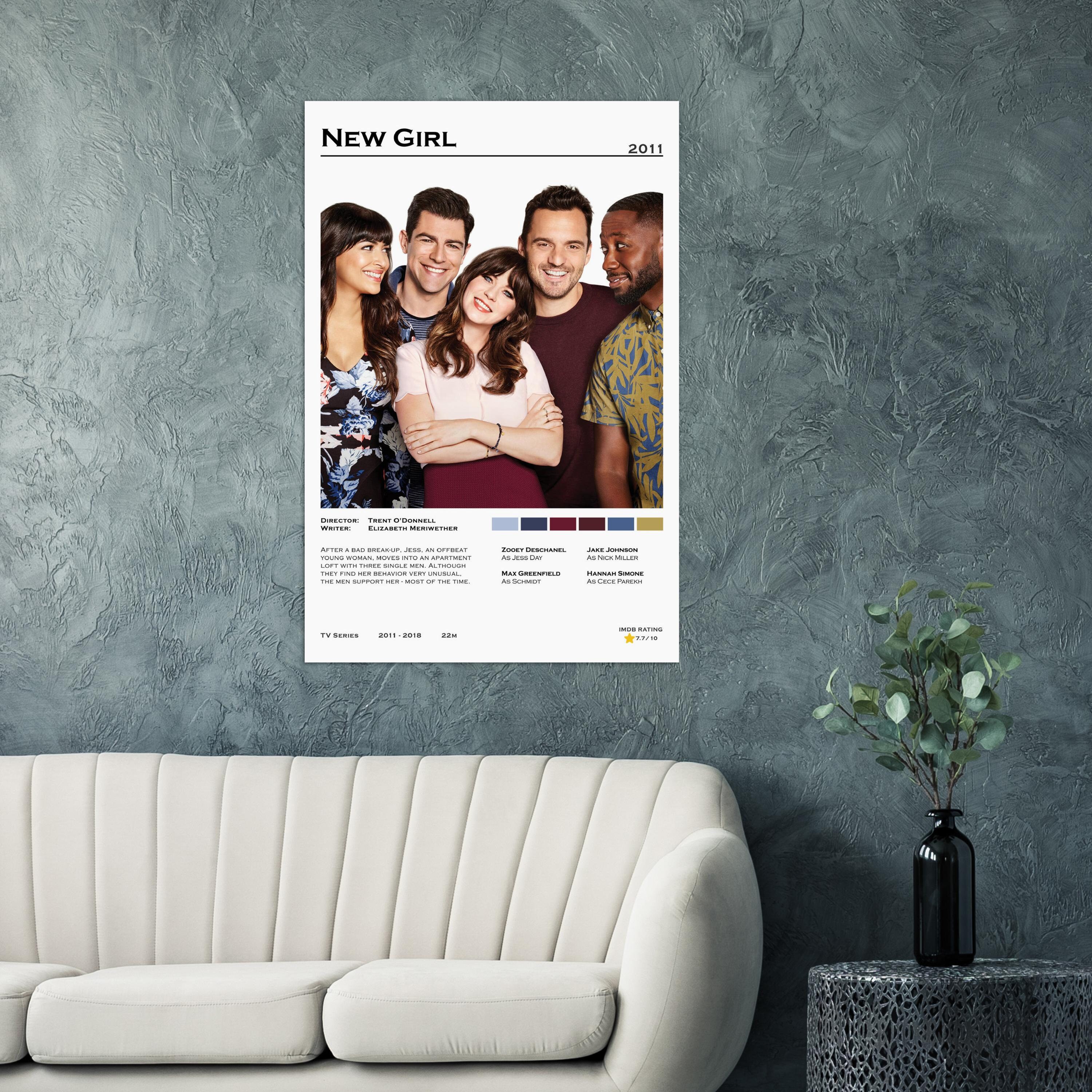 New Girl TV Series Poster Minimalist Movie Poster Vintage Retro Home ...