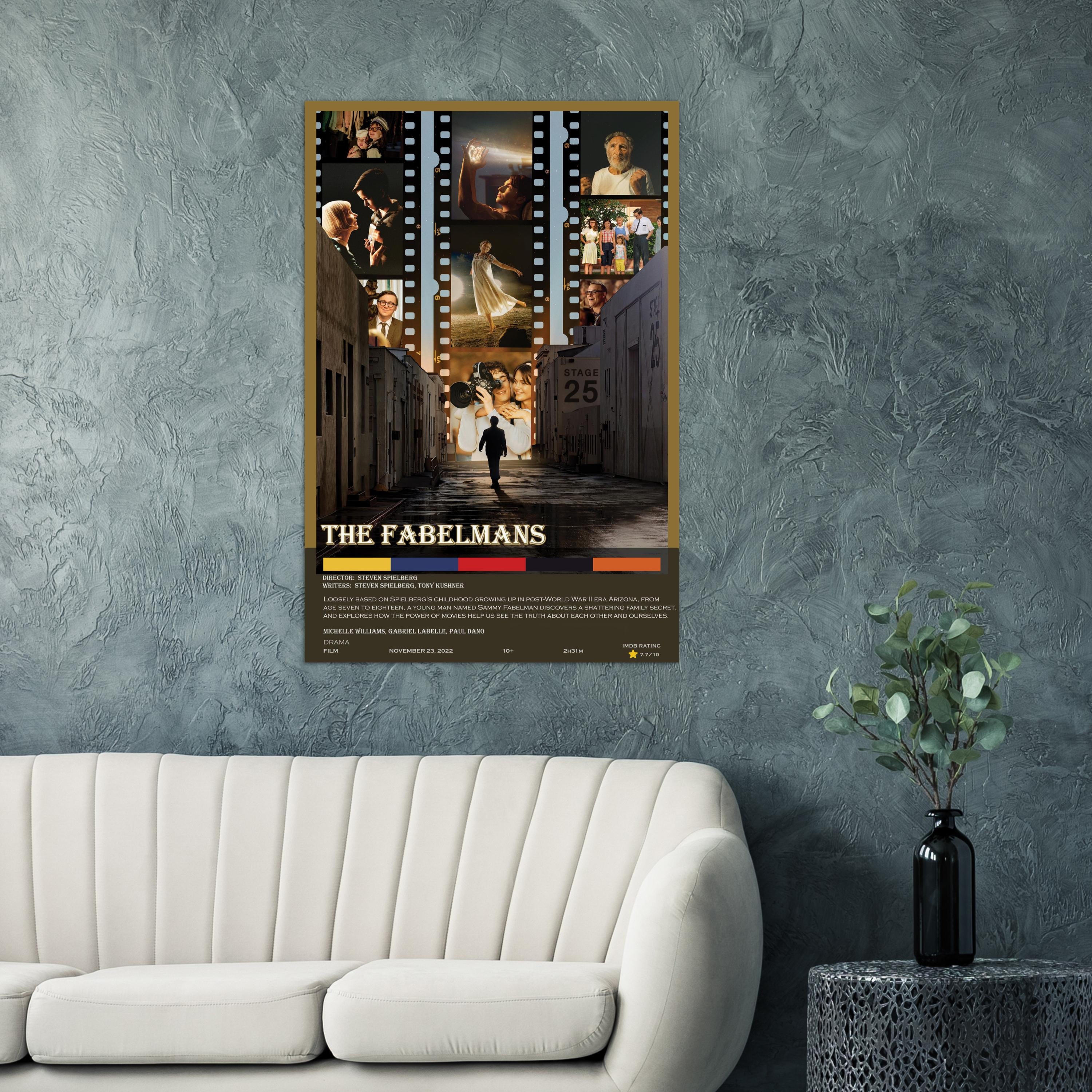 The Fabelmans Steven Spielberg Minimalist Movie Poster Vintage Retro ...