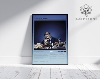 Hannibal Poster Art Print Movie Posters TV Posters - Etsy