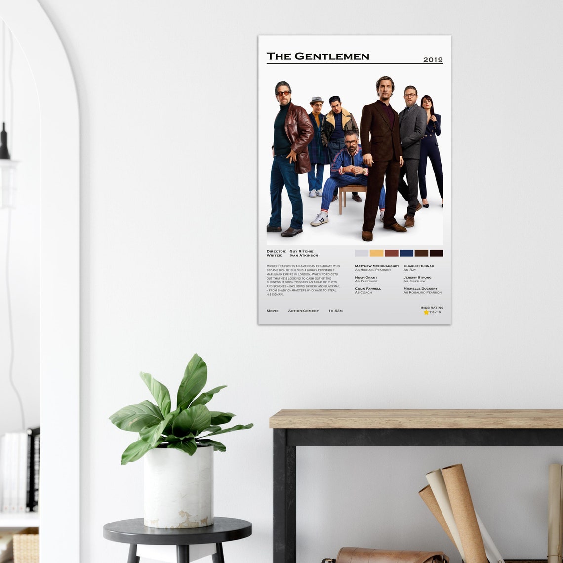 The Gentlemen Guy Ritchie Minimalist Movie Poster Vintage Retro Home ...