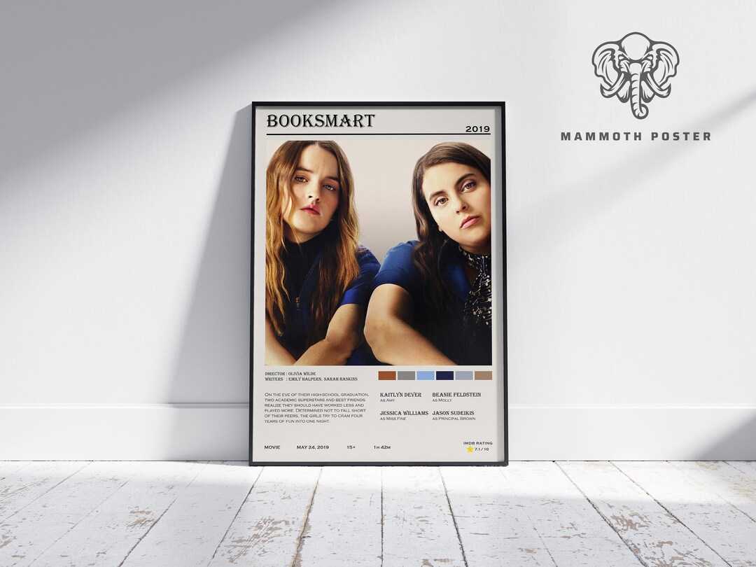 Booksmart | Olivia Wilde | Minimalist Movie Poster | Vintage Retro Home ...
