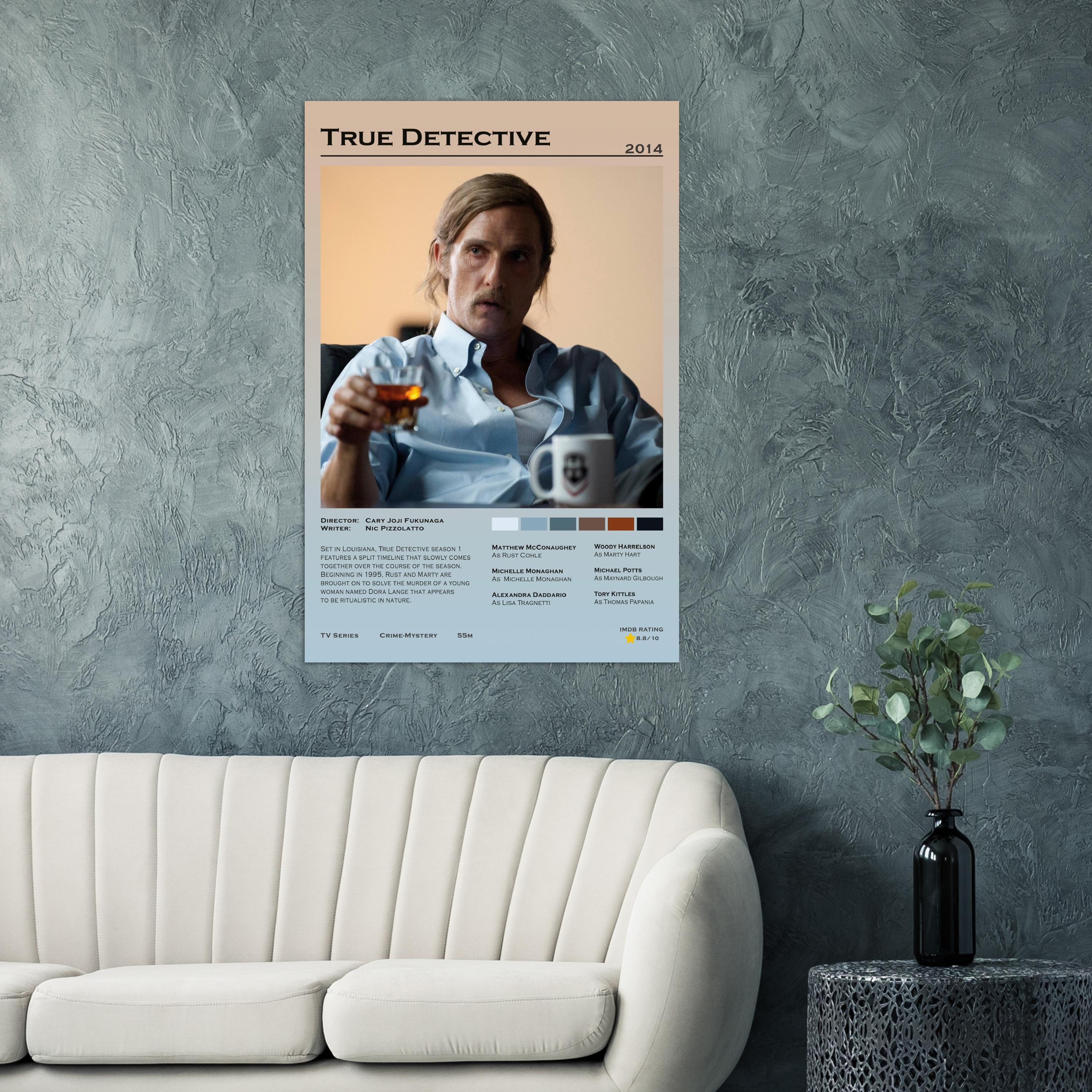 True Detective TV Series Poster Minimalist Movie Poster Vintage Retro ...
