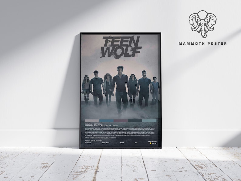 Teen Wolf TV Series Poster Minimalist Movie Poster Vintage Retro Home ...