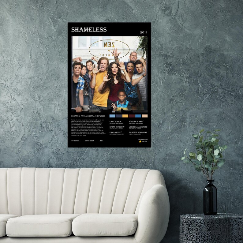 Shameless TV Series Poster Minimalist Movie Poster - Etsy