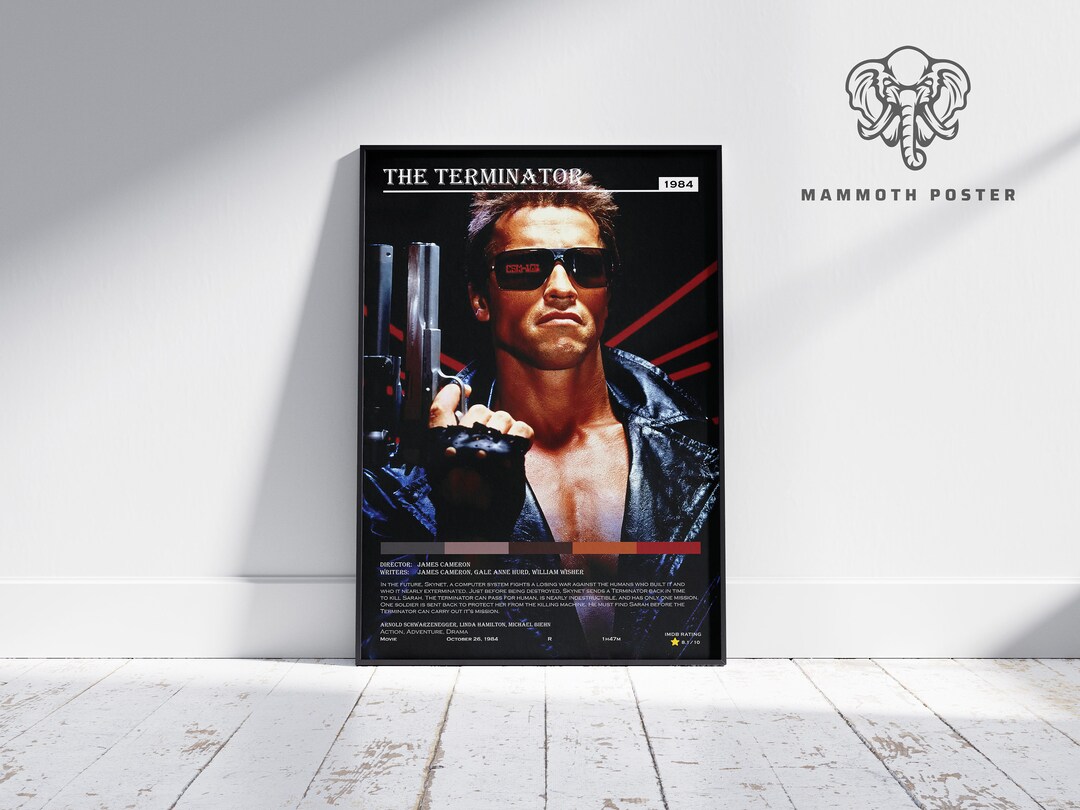 The Terminator | James Cameron | Minimalist Movie Poster | Vintage ...
