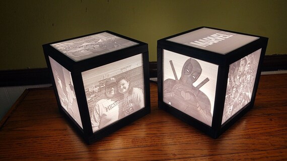 Custom lithophane picture box | Etsy