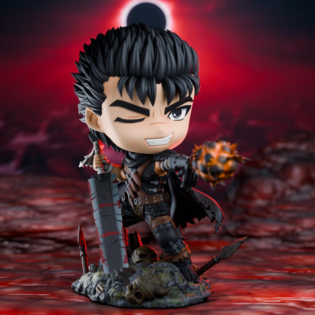 Berserk - Chibi Guts Resin Figure - Etsy