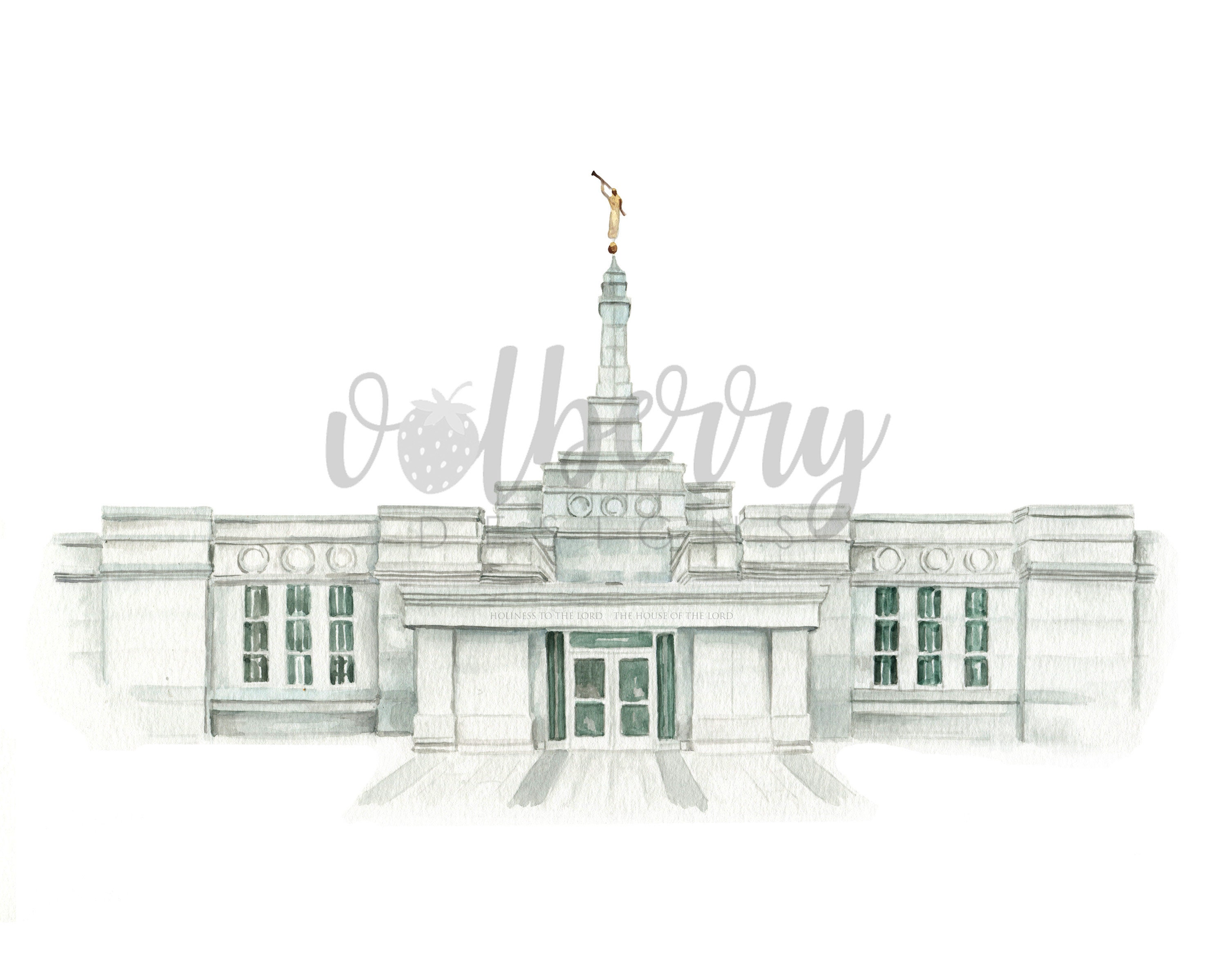 Regina Saskatchewan LDS Temple - Printable Watercolor Wall Art - Etsy