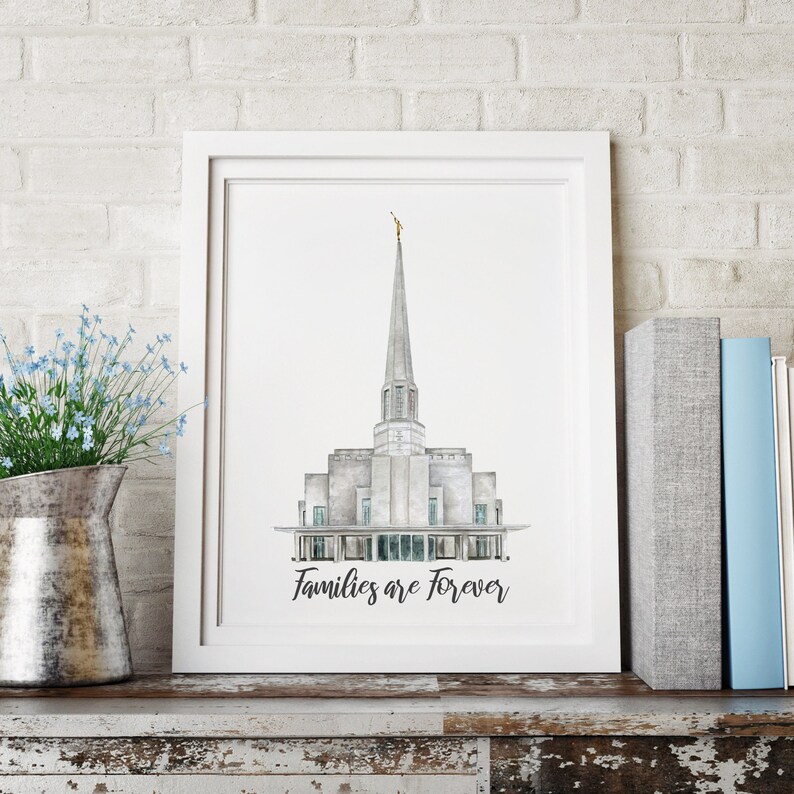 Preston England LDS Temple - Custom Digital Download Wall Art - Etsy