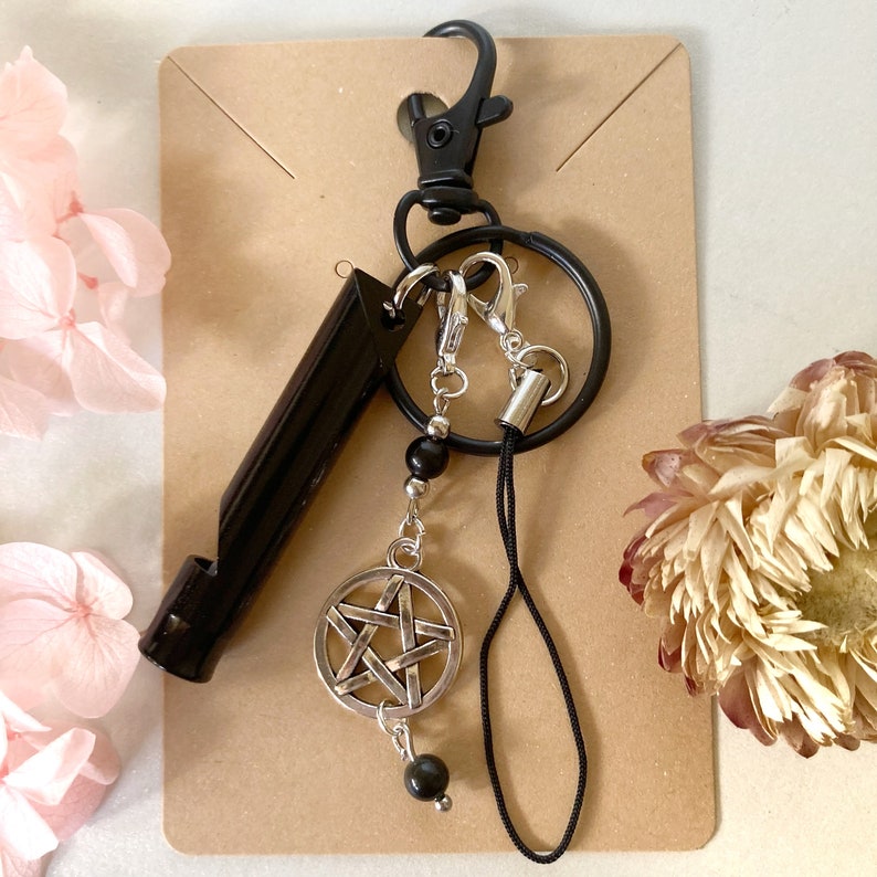 Cross / Protective Pentagram Charm & Safety Whistle / Nintendo Switch ...