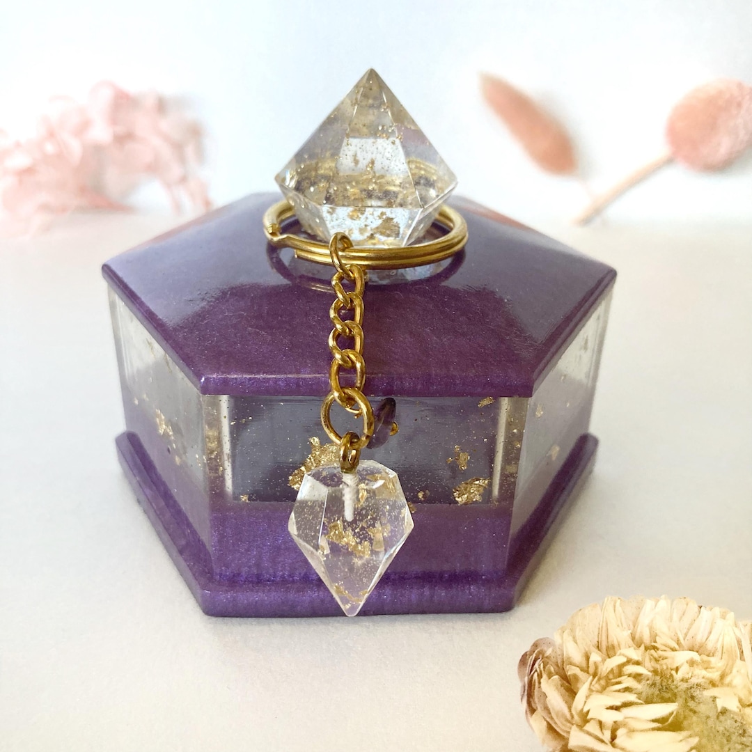 Resin Trinket Box / Trinket Box With Lid / Butterfly Box / Birthday Gift / Mother's Day Gift ...