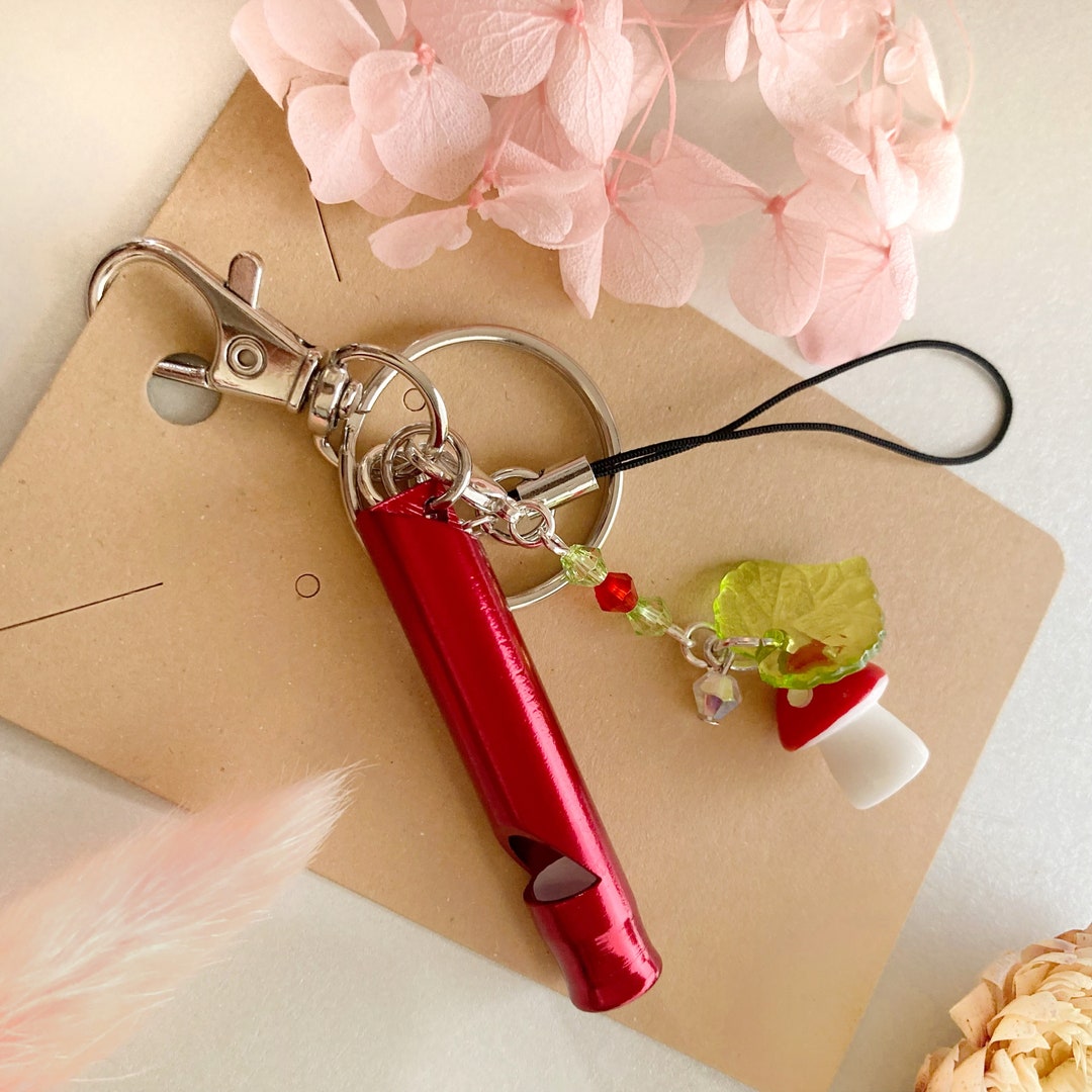 SAFETY KEYCHAIN / Mushroom Keychain / Protection Keychain / Blue Game ...