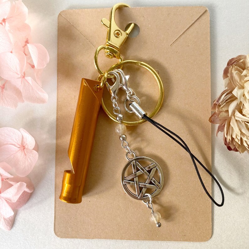 Cross / Protective Pentagram Charm & Safety Whistle / Nintendo Switch ...