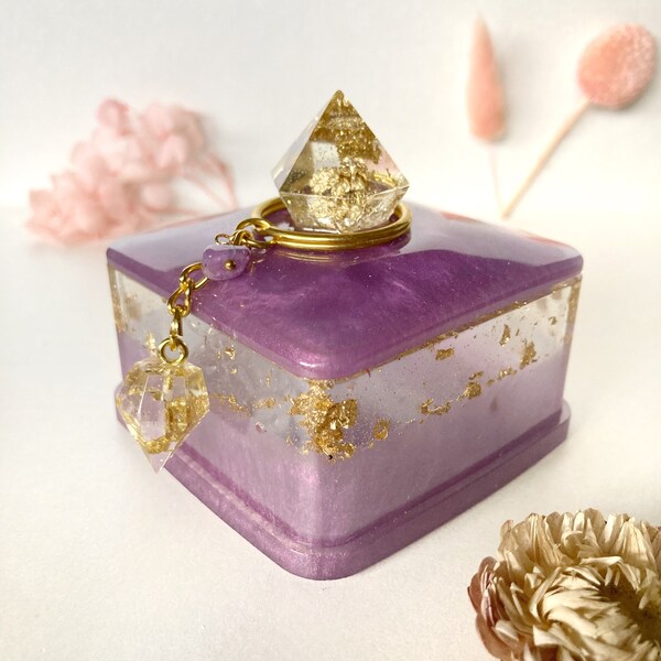 Crystal and Silver Trinket Box - Etsy