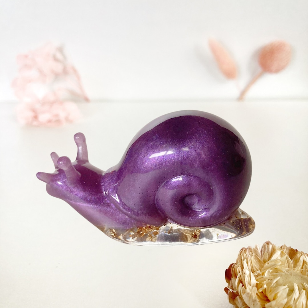 3d Resin Snail Decor, Emotional Comfort, Emo Support, Handmade Desk Pet ...